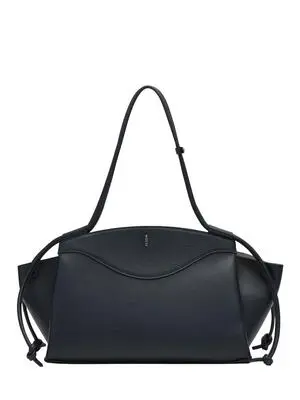 NOESI Grained Leather Bag - Blue