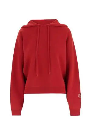 Tory Burch Wool And Cashmere Sweatshirt - Red