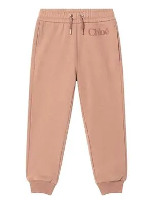 Chloé Joggers With Logo - Pink