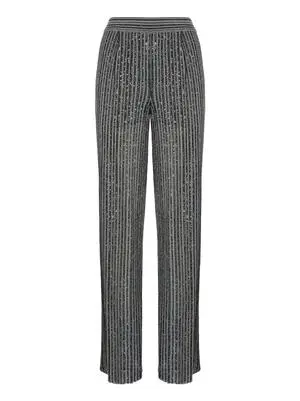 Missoni Sequin Embellished Straight Leg Trousers - Grey