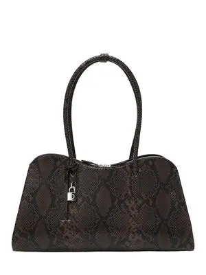 Stella McCartney Ryder Snake Effect Tote - Brown