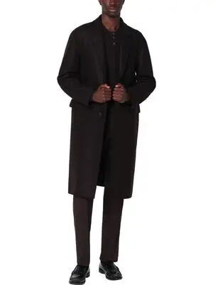 Harris Wharf London Single-breasted Virgin Wool Coat - Brown