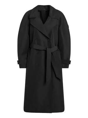 MONCLER X EDWARD ENNINFUL Double-breasted Trench Coat With Belt - Black