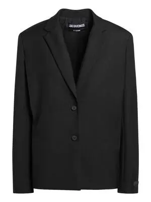 Jacquemus Single-breasted Virgin Wool Jacket - Black