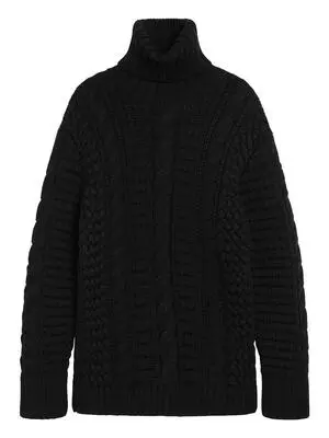 MONCLER X EDWARD ENNINFUL Wool Turtleneck Sweater - Black