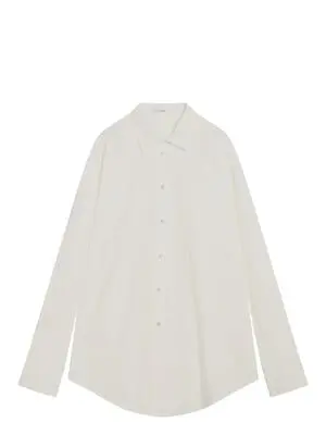 THE ROW Oversized Cotton Poplin Shirt - White