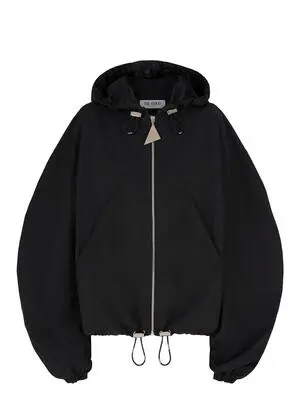 Attico Hooded Oversized Bomber Jacket - Black