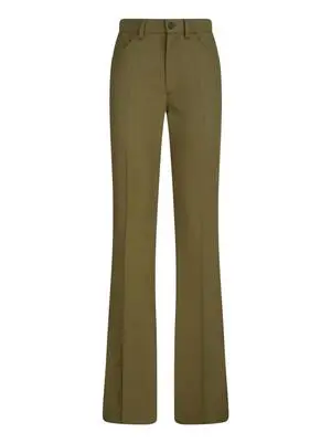 Attico Wool Gabardine Trousers - Green