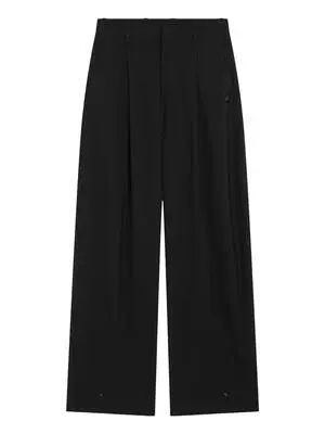MONCLER X EDWARD ENNINFUL Wool Blend Trousers - Black