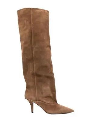Paris Texas Ines Leather Boots - Leather Brown
