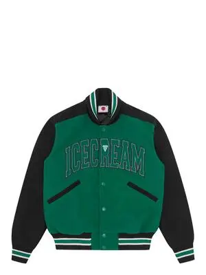 ICECREAM College Varsity Jacket - Green
