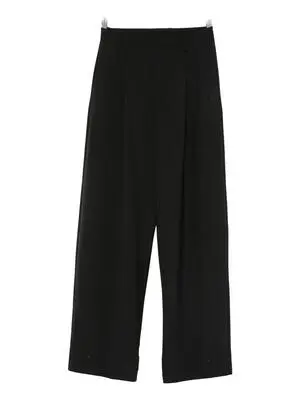 Moncler Wool Blend Trousers - Black
