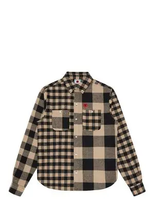 ICECREAM Cotton Blend Checked Shirt - Black