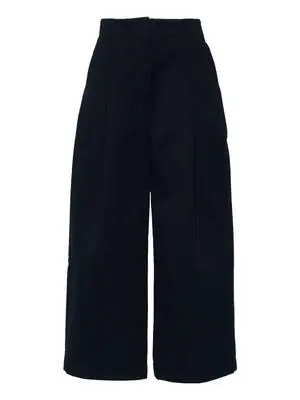 Studio Nicholson Cotton Twill Wide-Leg Trousers Blue