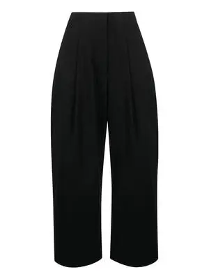 Studio Nicholson Cotton Wide-Leg Trousers Black