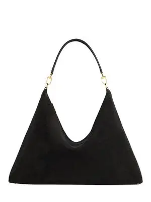 TOTÊME Suede Tote Bag - Black
