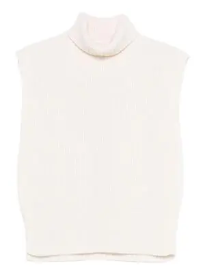 DAVANTINO Wool Turtleneck Top
