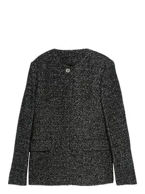 TOTEME Speckled Weave Wool Blazer - Black