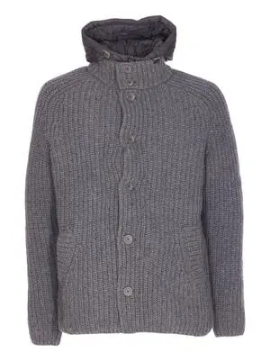 Herno Wool Knitted Jacket - Grey