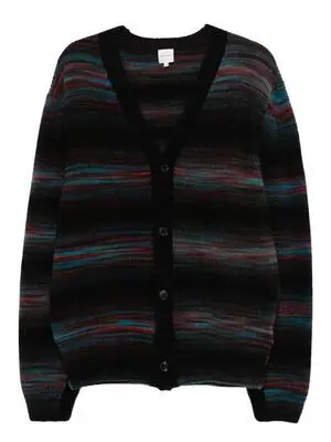Paul Smith Wool V-neck Cardigan - Black