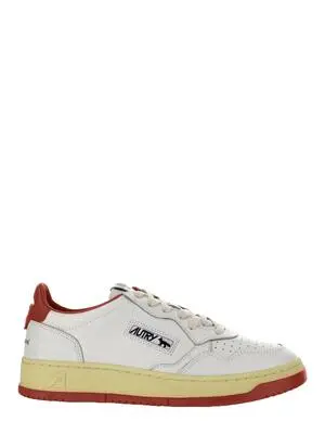 AUTRY X MAISON KITSUNE Medialist Low Sneakers - Red