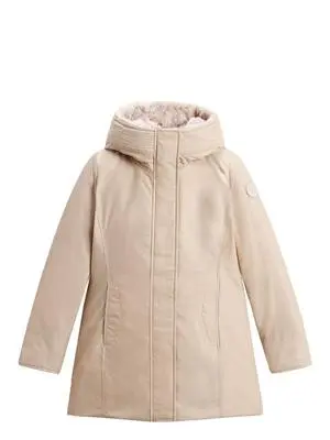Woolrich Boulder Faux Fur Parka Beige