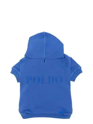 POLDO DOG COUTURE Pop Fleece Cotton Hoodie - Blue