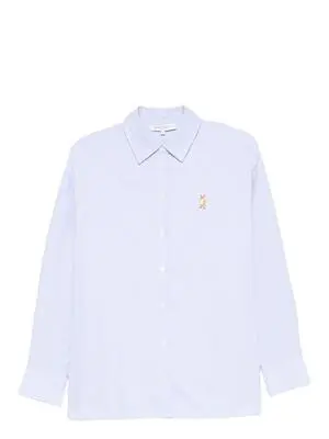 Maison Kitsuné Lady Fox Cotton Shirt - Clear Blue