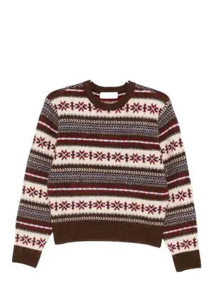 DUNST Wool Blend Fair Isle Jumper