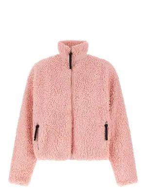 JIL SANDER Teddy-effect Cotton Jacket - Pink