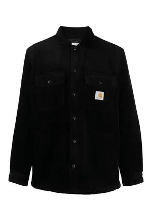 Carhartt Work In Progress Logo Cotton Shirt Jacket - Black