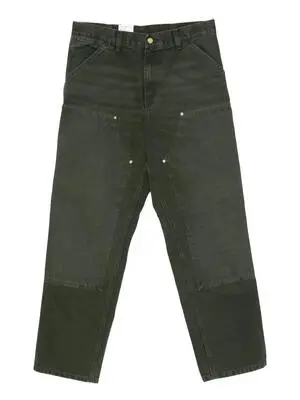 Carhartt Work In Progress Double Knee Organic Cotton Trousers Green