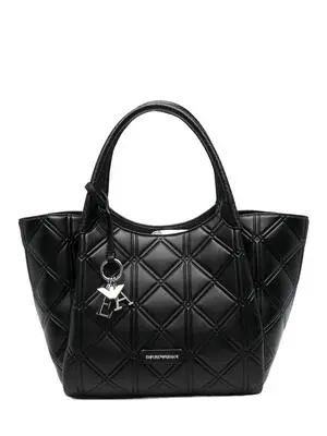 Emporio Armani Leather Shopping Bag - Black