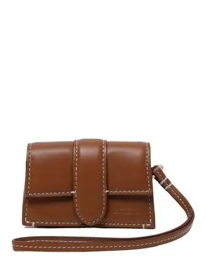 Jacquemus Le Porte Bambino Leather Pouch - Leather Brown