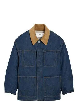Ami Worker Denim Jacket - Blue