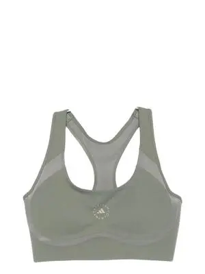 Adidas By Stella McCartney Logo Gym Bra - Green