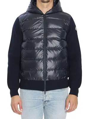 Moncler Padded Cardigan - Blue
