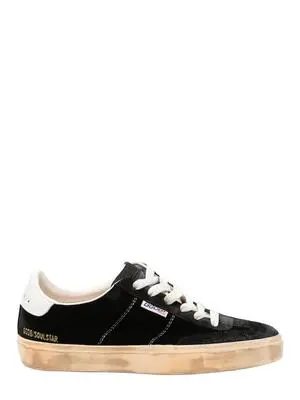 GOLDEN GOOSE Soul Star Suede Leather Sneakers - Black