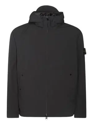 Stone Island Short Hooded Parka - Black