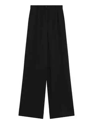 Dolce & Gabbana Wool Blend Trousers - Black
