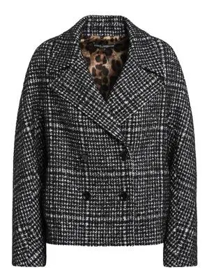 Dolce & Gabbana Houndstooth Double-breasted Jacket - Grey