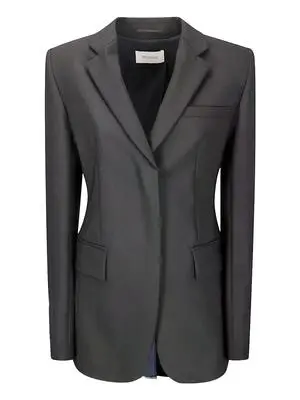 Sportmax Ranghi Notched-lapel Blazer - Black