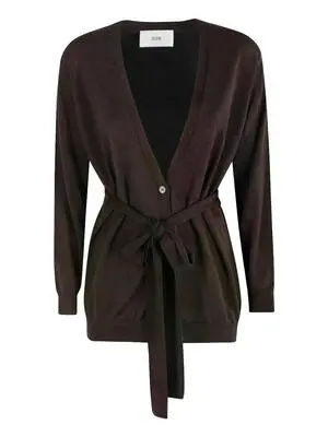 SOLOTRE Belted Cardigan