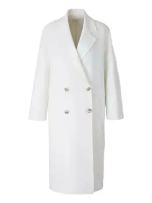 Peserico Button Coat - White