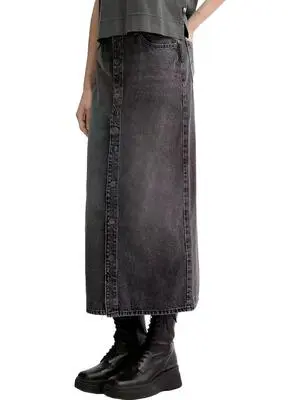 G-star Raw Button-front Denim Midi Skirt - Grey