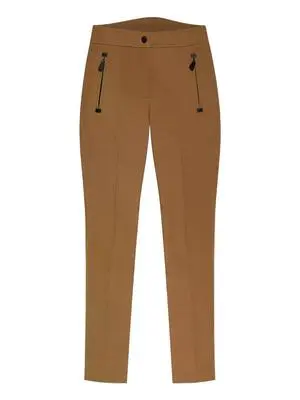 Moncler Zip-detail Trousers - Brown