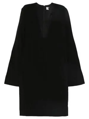 TOTEME Bell-sleeve Mini Dress - Black