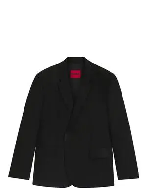 HUGO Cross-over Wool-blend Blazer