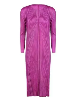 Issey Miyake Pleated Coat - Pink