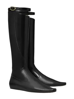 Tory Burch Twisted Riding Boots Black
